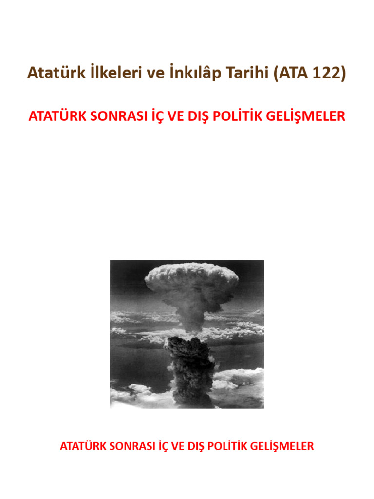Ata122 11 Ders | PDF