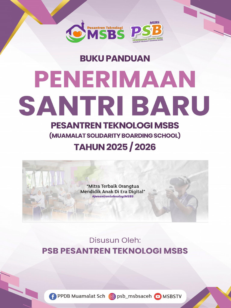 Panduan Penerimaan Santri Baru Pesantren Teknologi MSBS | PDF | Karier & Perkembangan ...