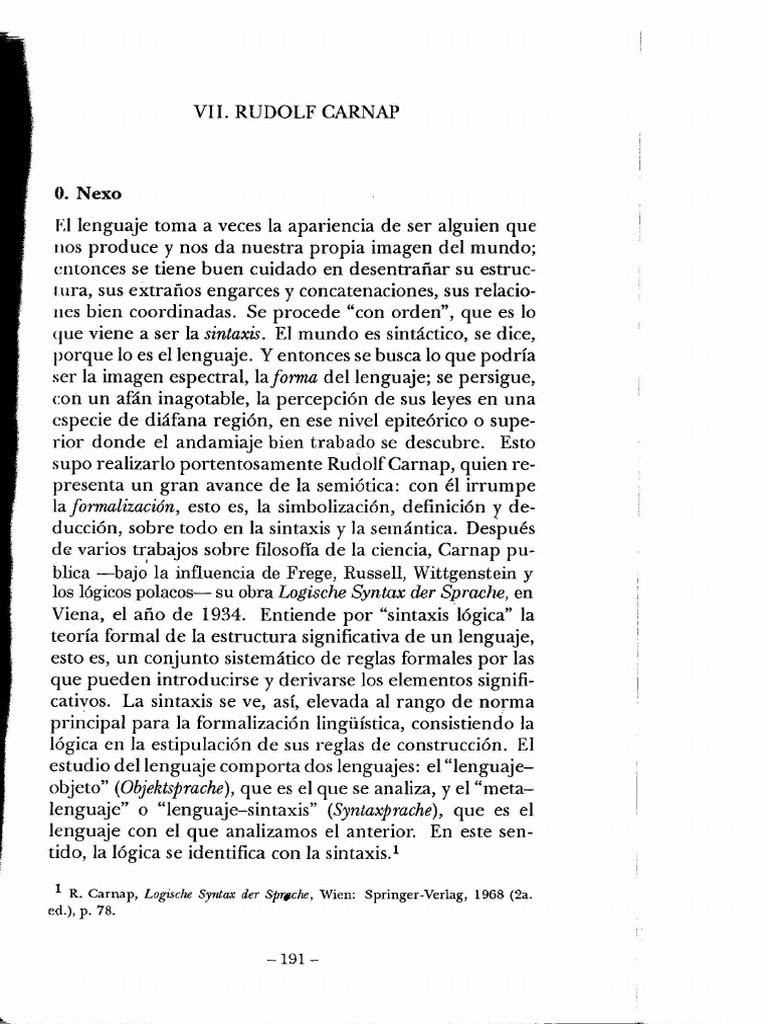 Carnap | PDF