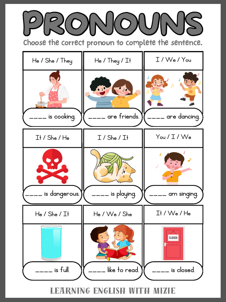 PRONOUNS Practice | PDF