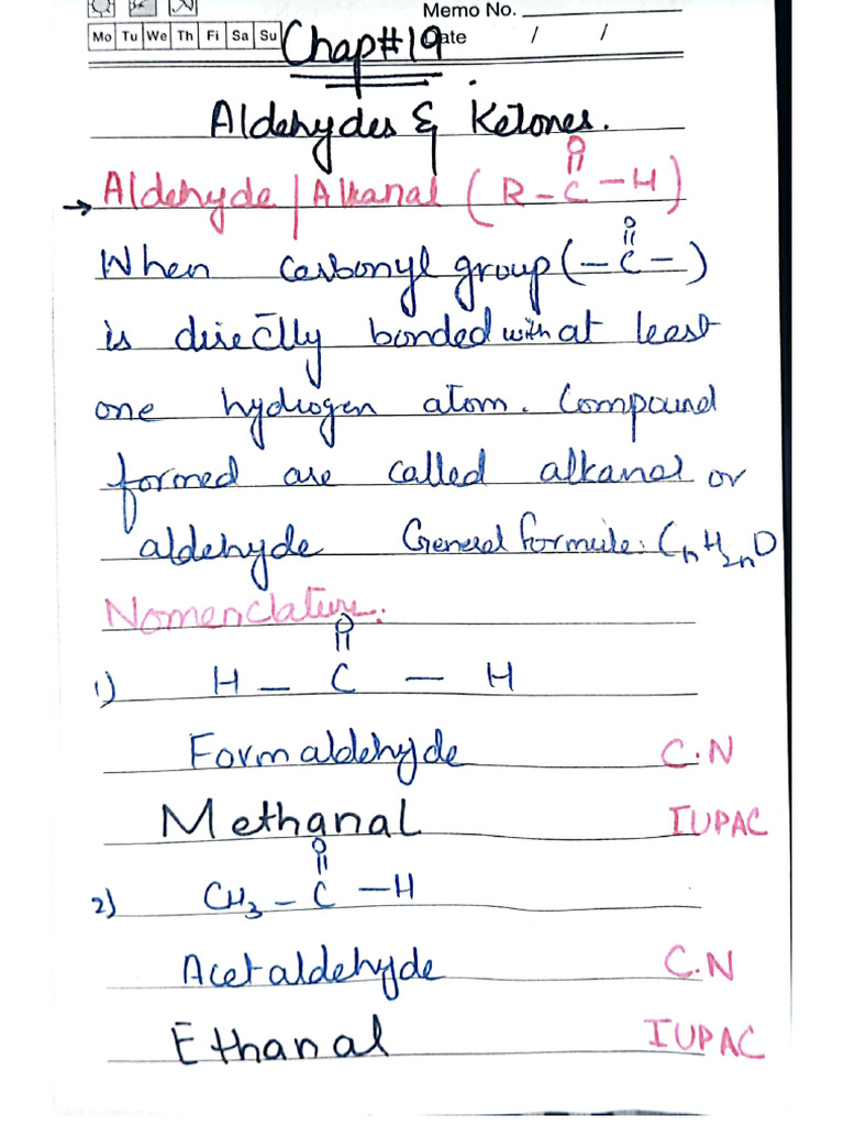 Nomenclature of Aldehyde and Ketone | PDF