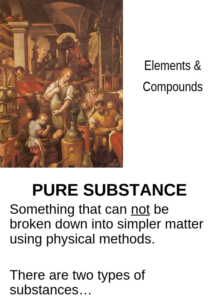 Elements & Compounds Guide | PDF | Chemical Compounds | Chemical Elements