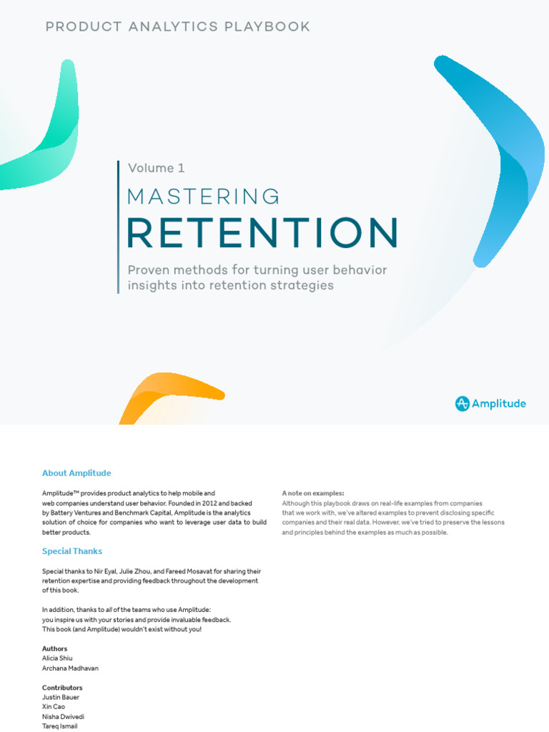 Product Analytics Playbook Vol.1 - Mastering Retention | PDF | Mobile ... Product Analytics Playbook Vol.1 - Mastering Retention | PDF | Mobile ...