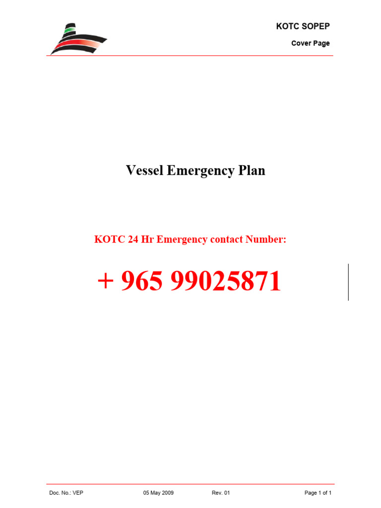 Vessel Emcy Plan As On 16.04.2023 | PDF | Ships | Oil Spill