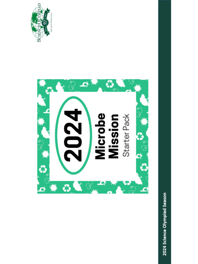 Starter Pack - Microbe Mission 2023-24 | PDF