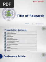 PHD Comprehensive Viva PPT Template | PDF | Doctor Of Philosophy | Thesis
