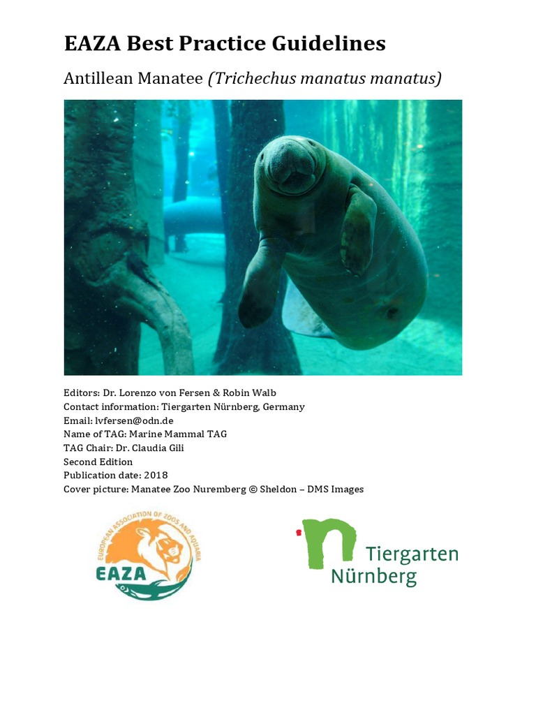 2018 Antillean Manatee EAZA Best Practice Guidelines Approved | PDF ...