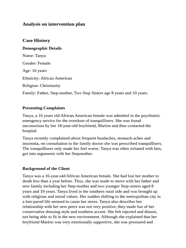 Depression Case Study | PDF | Feeling | Anxiety