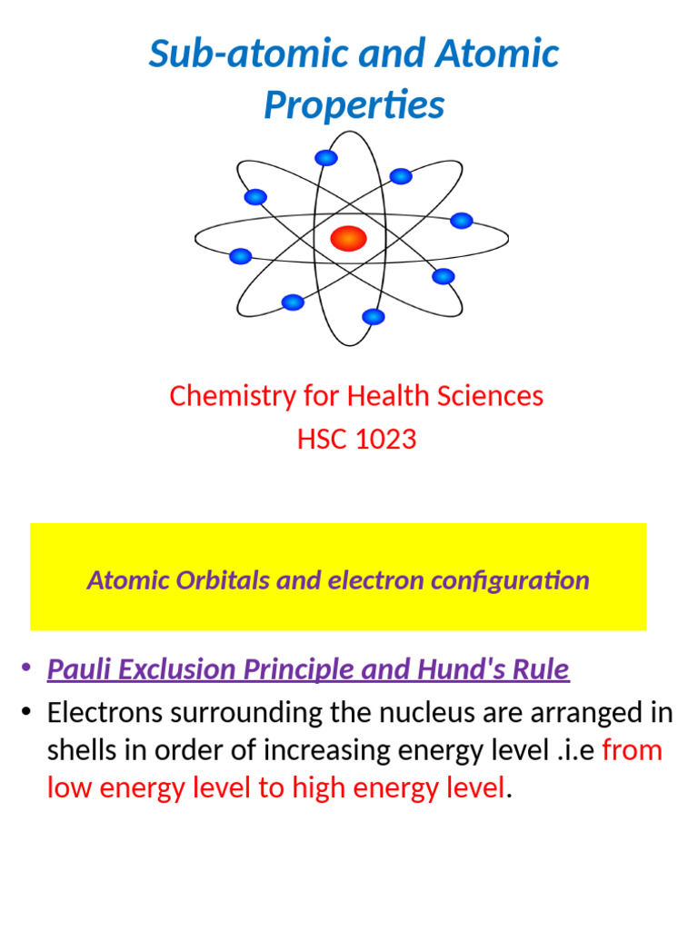 Atomic Orbitals and Electron Configuration-For Uplaod | PDF | Atomic ...