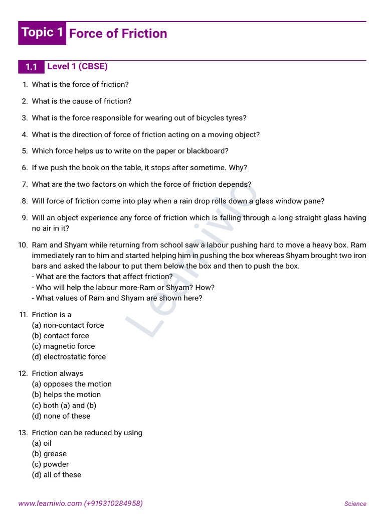 AOCL1730885204399 Assignment | PDF | Force | Friction