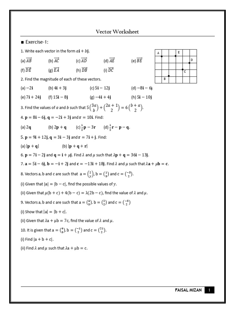 WS-Vectors-️️ | PDF | Speed | Mechanics