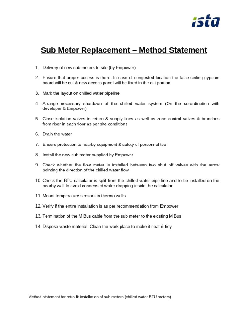 Method Statement | PDF