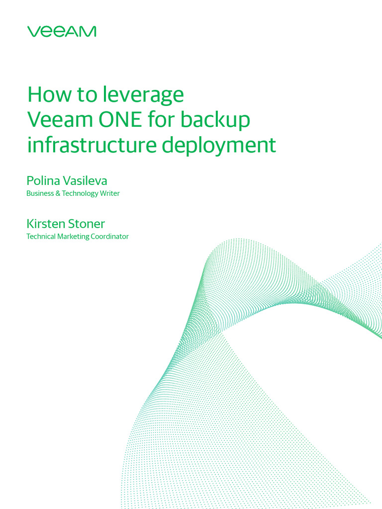 Veeam ONE Leverage | PDF | Backup | Virtual Machine