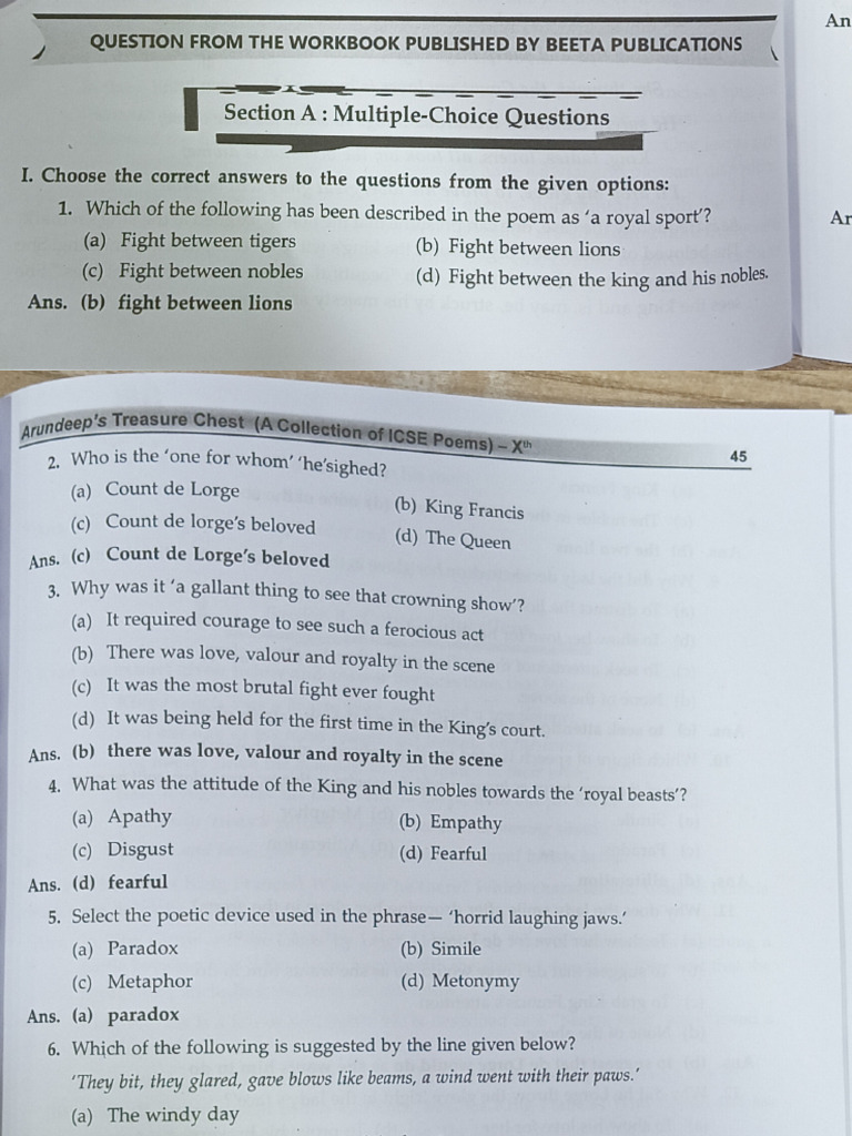 Treasure Chest Poems ch-7 | PDF