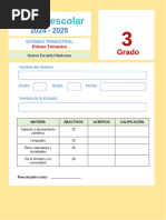 Formato Boletas 1° A 6° 2024-2025 | PDF | Educación primaria | Escuelas