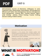Self Motivation Workbook | PDF | Pleasure | Motivation