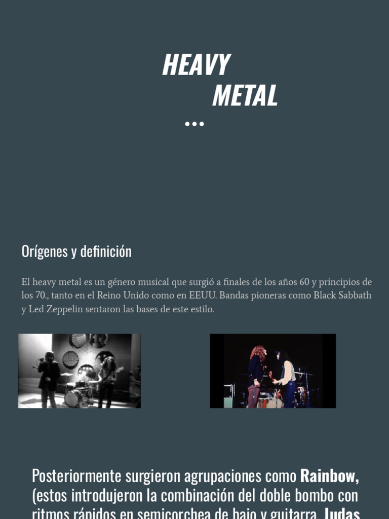 Heavy Metal | PDF | Música heavy metal | La música rock