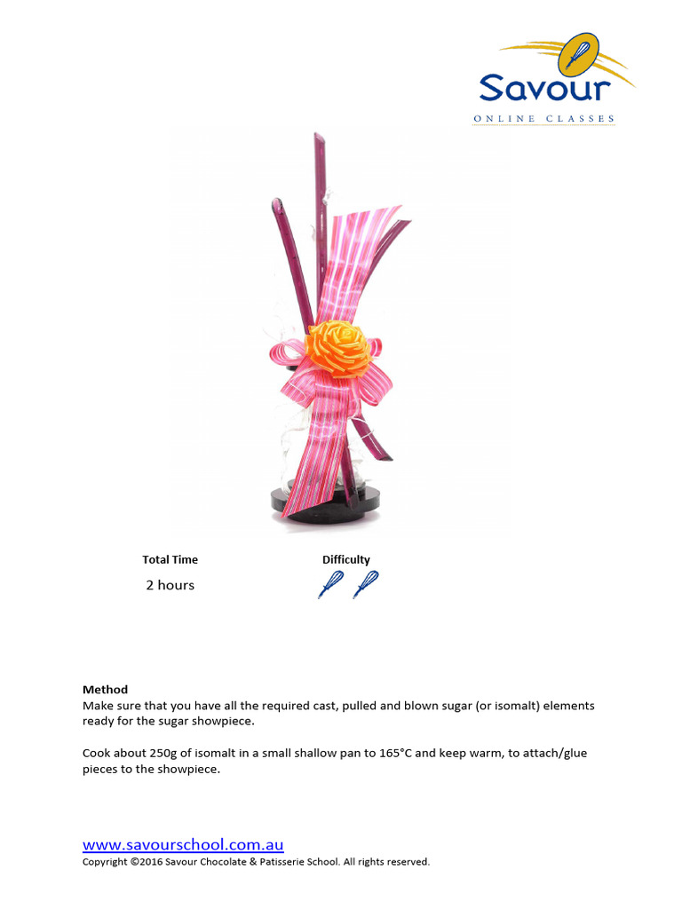 Assembling Sugar Showpiece | PDF