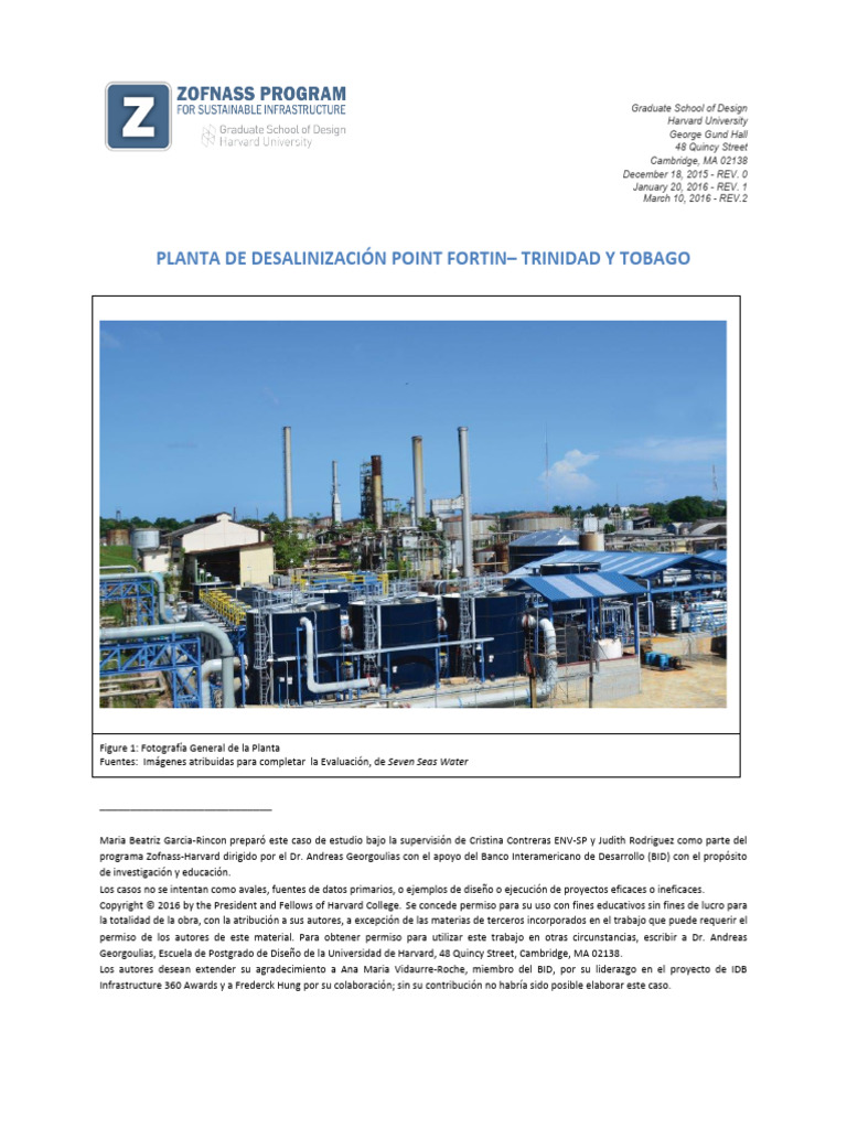 09 PointFortin Exec SP | PDF | Agua | Desalinización