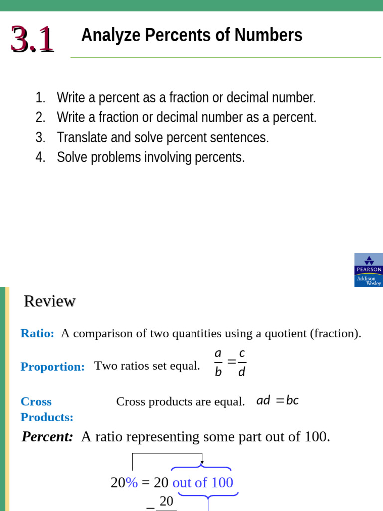 G7 3-1 Analyze Percents of Numbers | PDF | Ratio | Mathematics