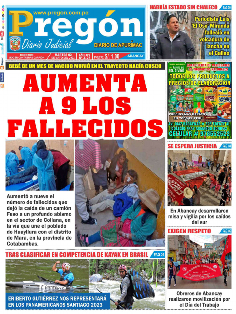 Diario EL Pregón. Abancay Pag.5 | PDF