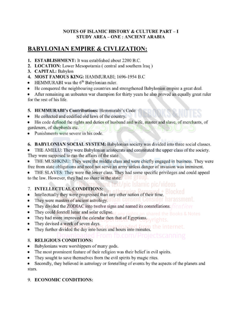 Islamic History (Part 1) Notes For PCS Students! | PDF