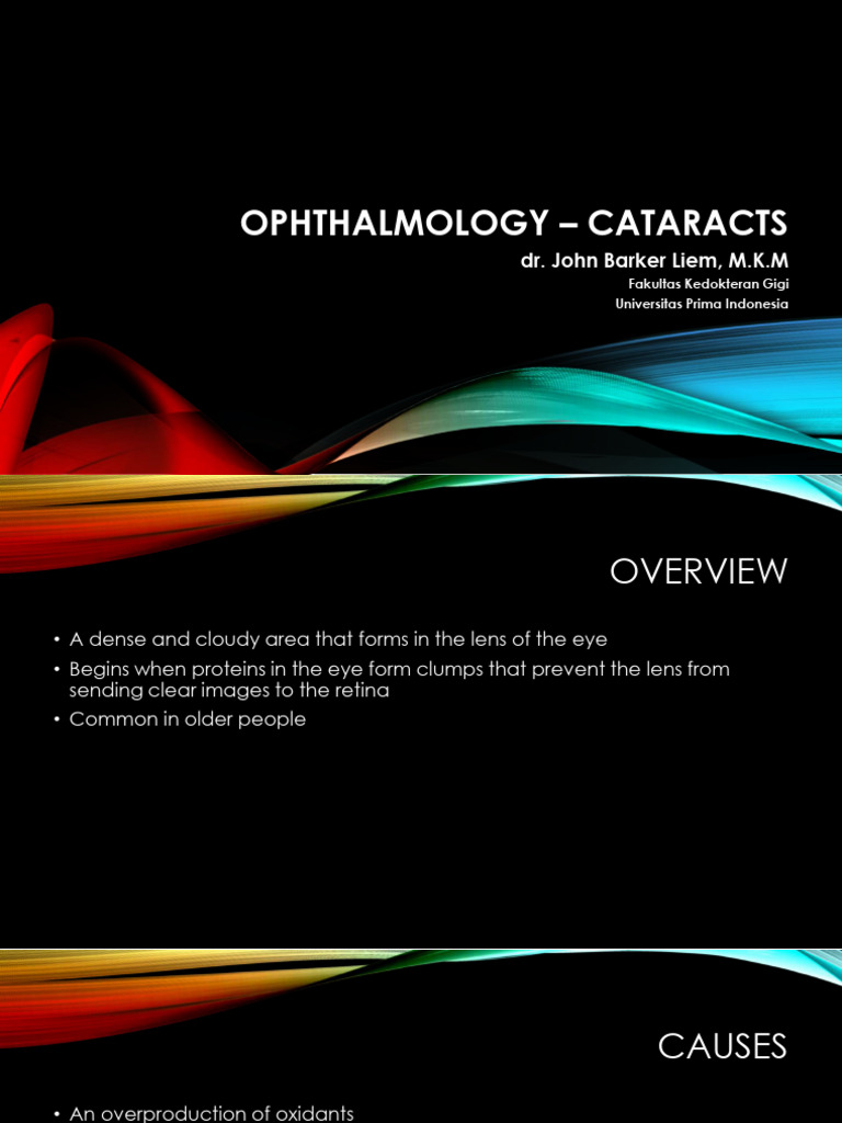 Cataracts: Causes, Types, and Treatment | PDF