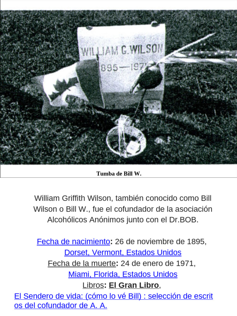 Vida y muerte de Bill W. | PDF | Bill W. | Alcohol