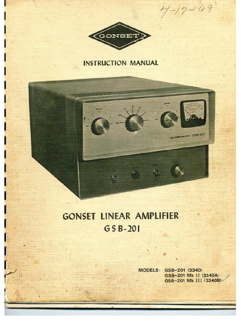Manual - Gonset GSB-201 | PDF