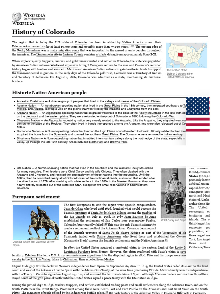 History of Colorado | PDF | Colorado