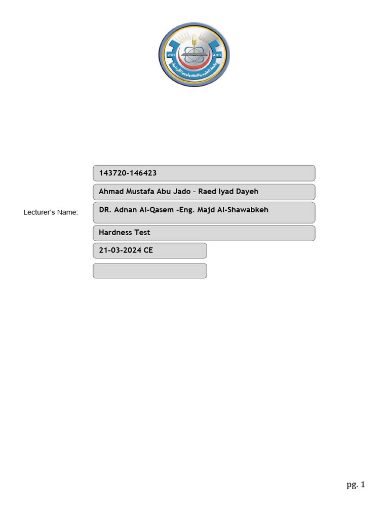 Exp2 | PDF | Hardness | Steel