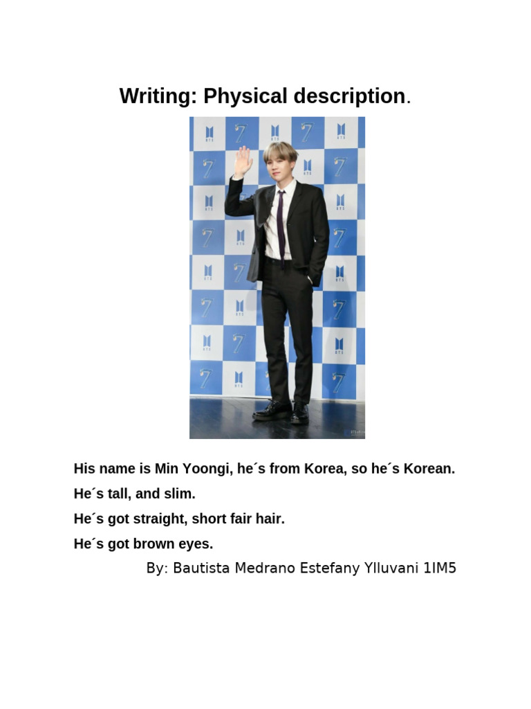 Writing Physical Description. | PDF | Self-Improvement