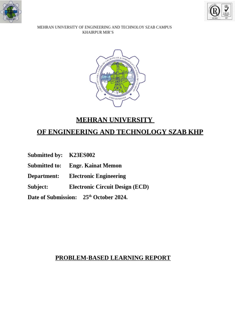 K23ES002 PBL Based Assignment | PDF | Electronic Oscillator | Inductor