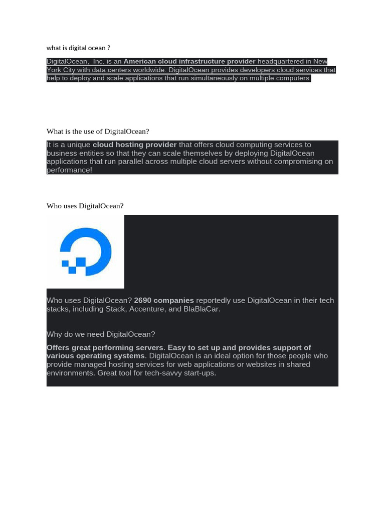 What Is Digital Ocean | PDF