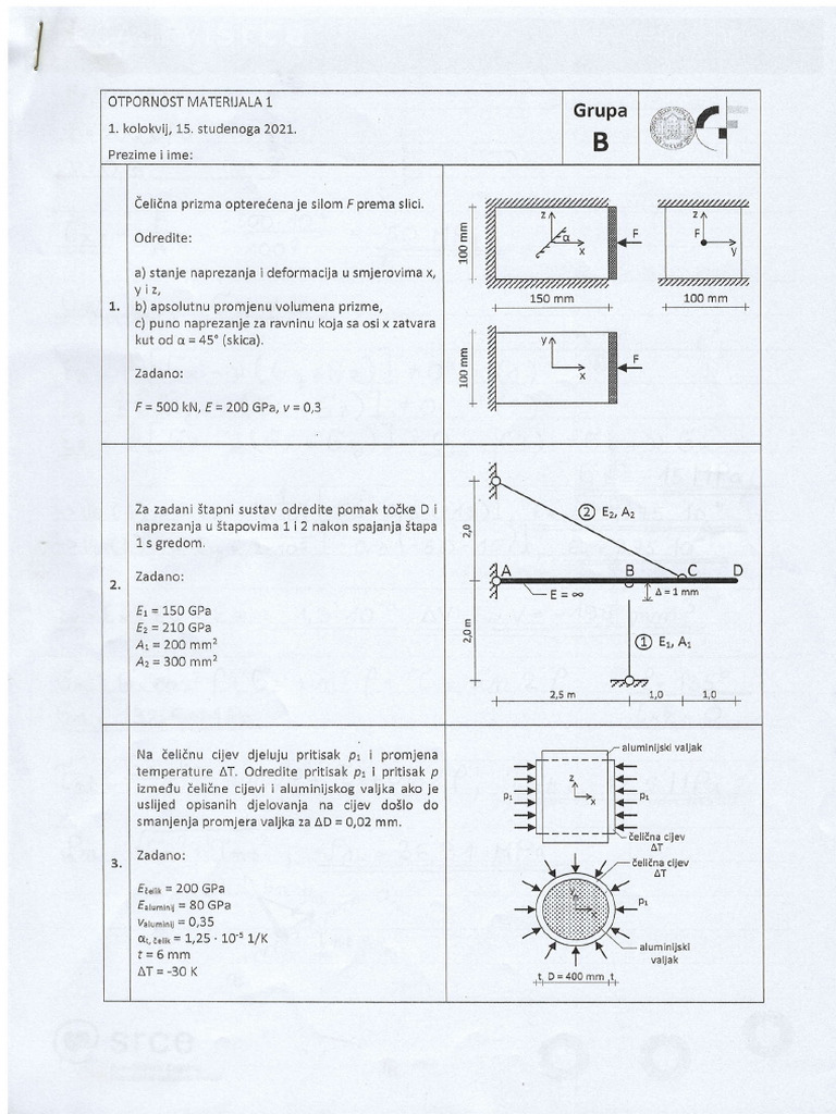 Kolokvij - 2021 B | PDF