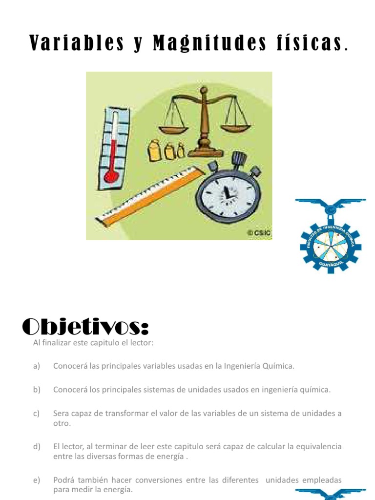 Variables y Magnitudes Fisicas | PDF | Presión | Densidad