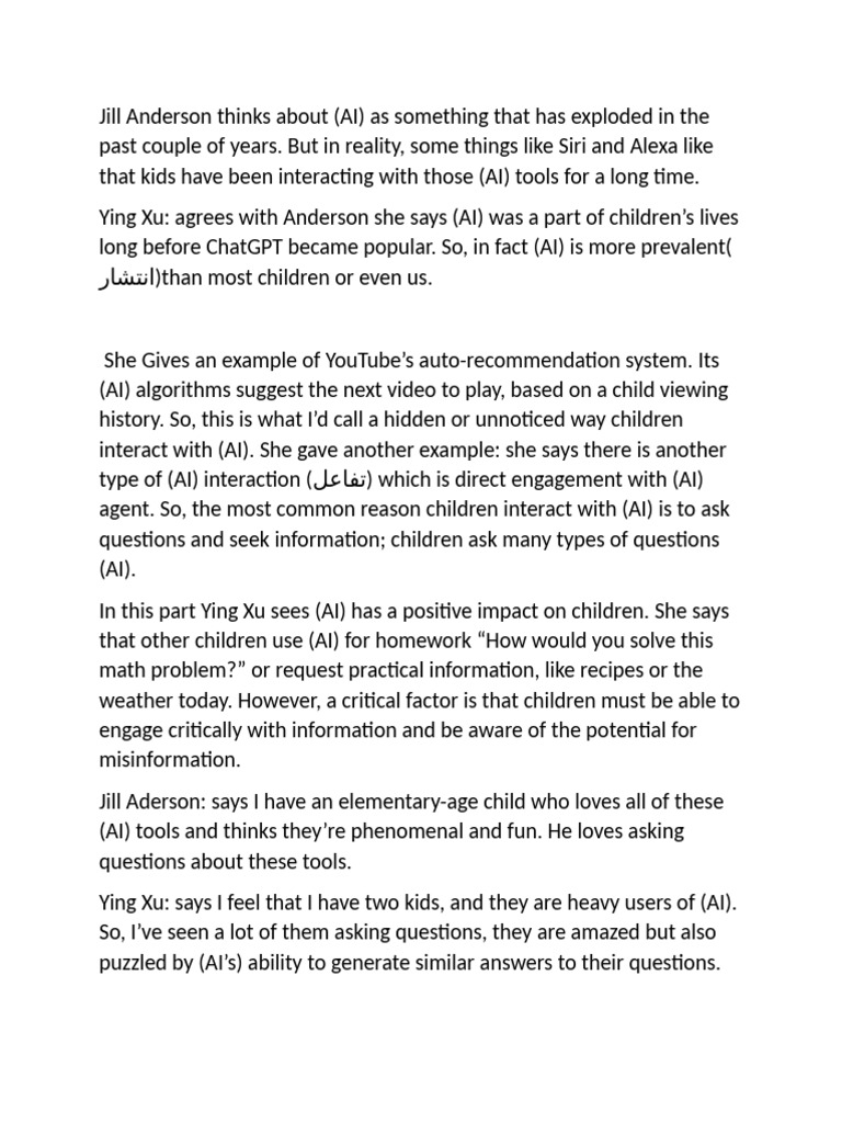 Jill Anderson Thinks About | PDF | Artificial Intelligence ...