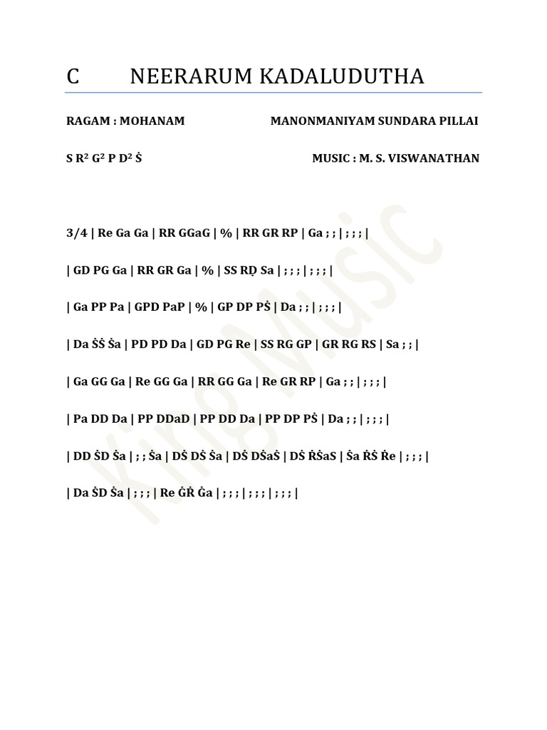Neerarum Kadaludutha | PDF