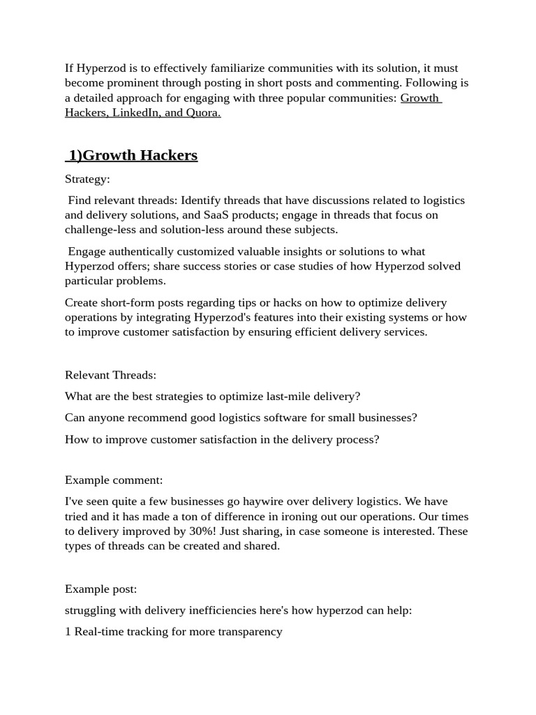 Communities For Hyperzod 2 | PDF | Business