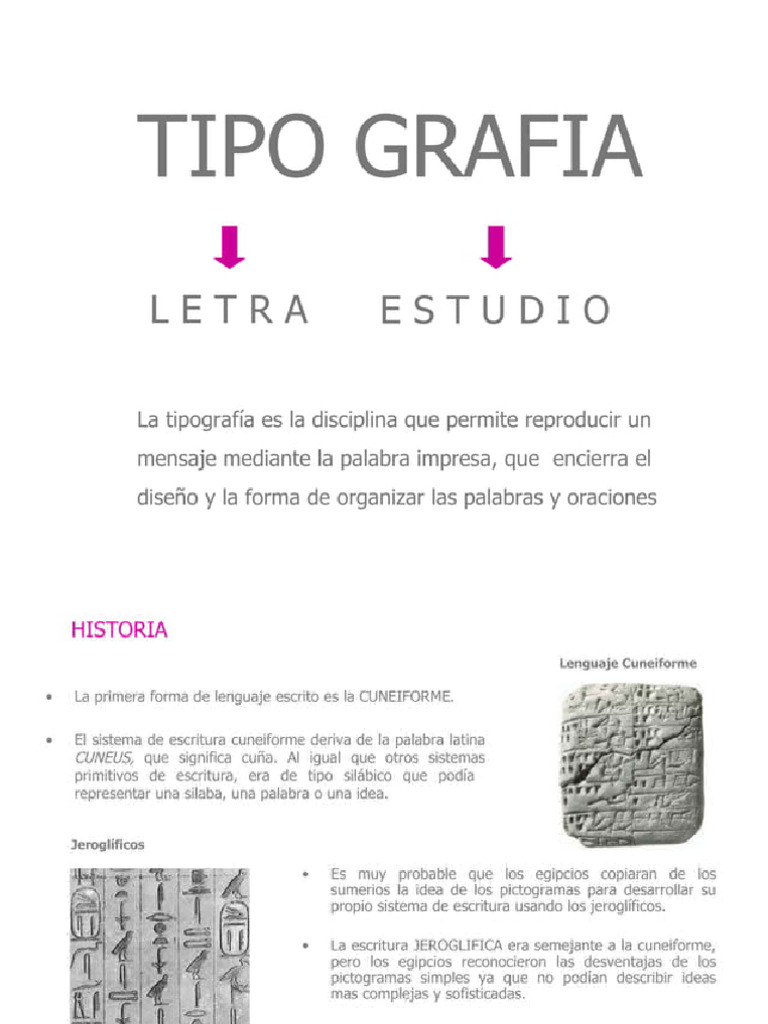 Tipografia Presentation 840922 | PDF