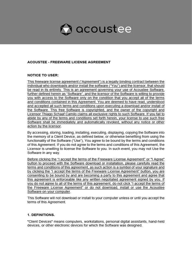 License | PDF | License | Proprietary Software