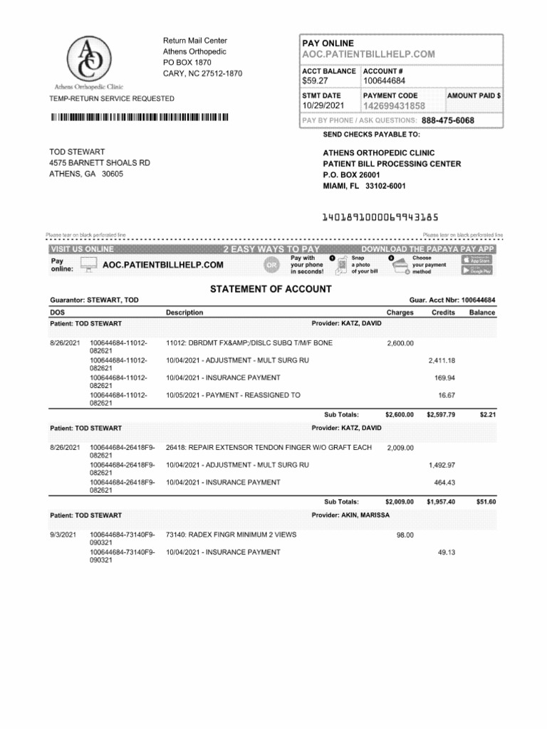 Billing Statement | PDF
