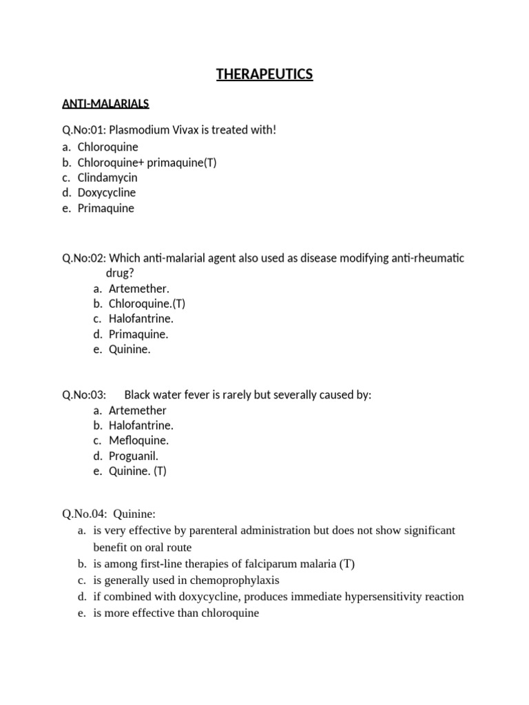 16. THERAPEUTICS | PDF | Medical Specialties | Clinical Medicine