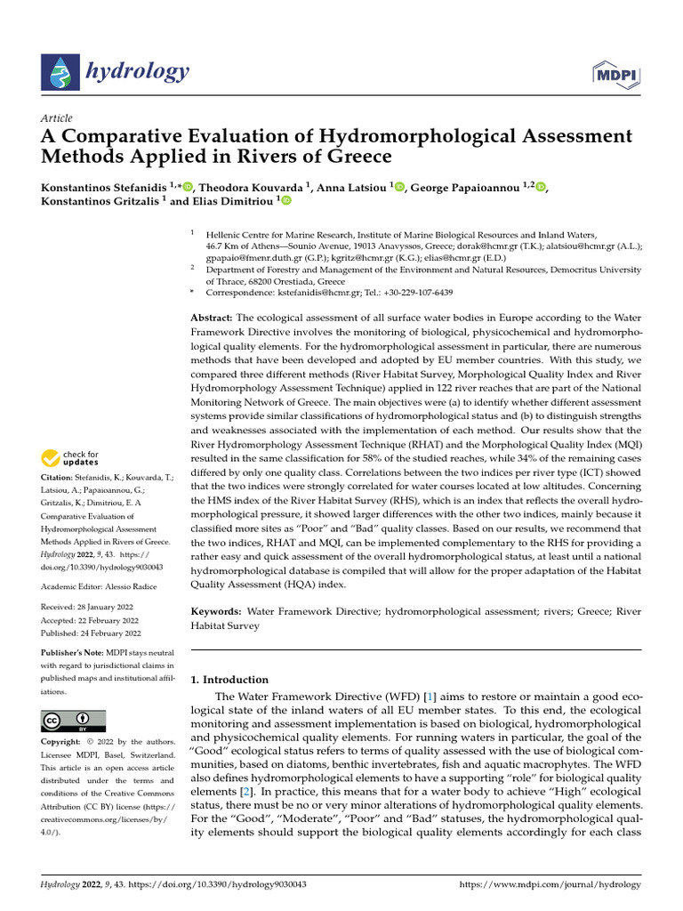 Hydrology 09 00043 Pdf Regression Analysis Statistics