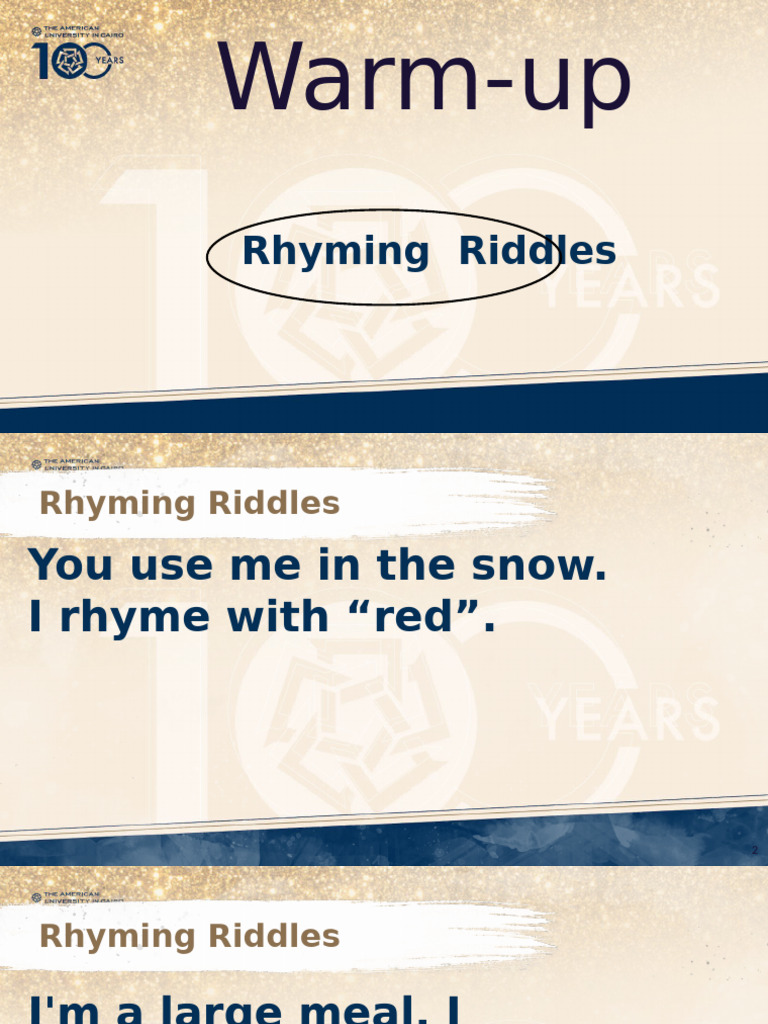 Rhyming Riddles | PDF