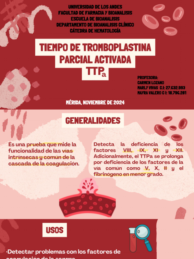 Tiempo de Tromboplastina Parcial Activada | PDF