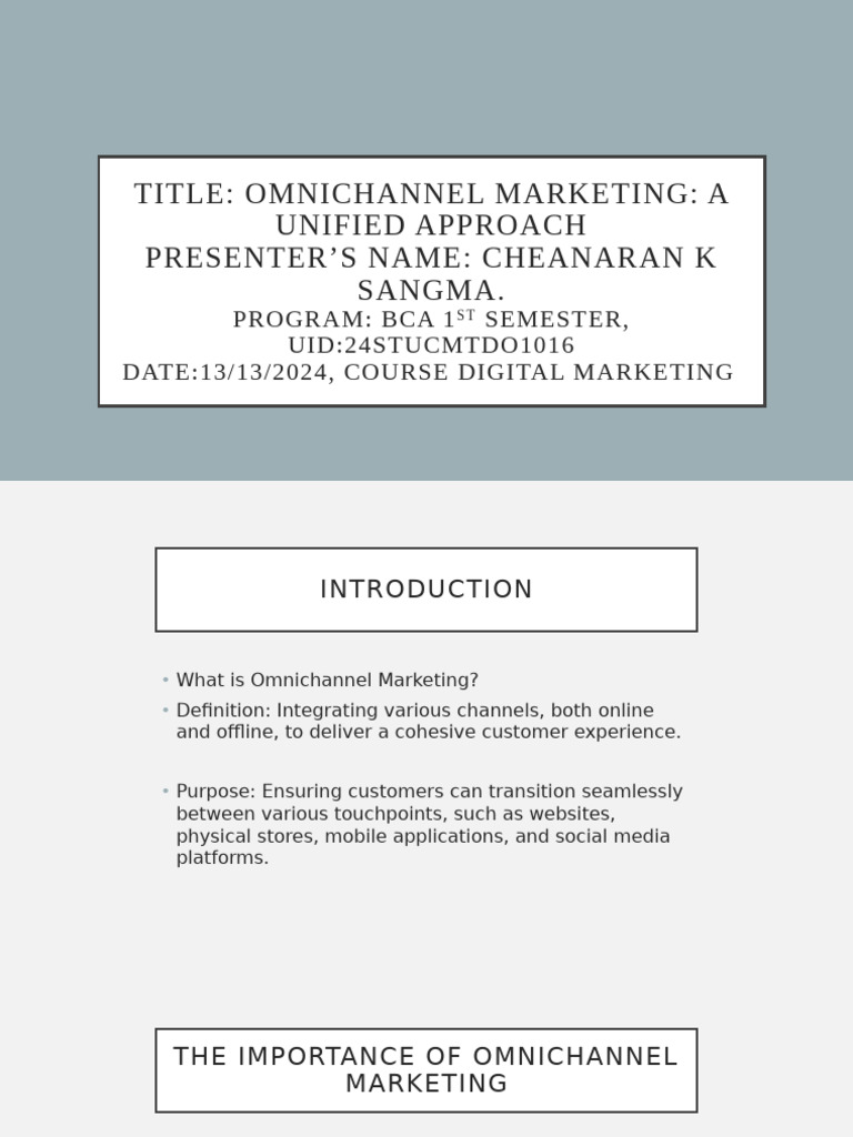 Omnichannel Marketing Strategies Explained | PDF | Business