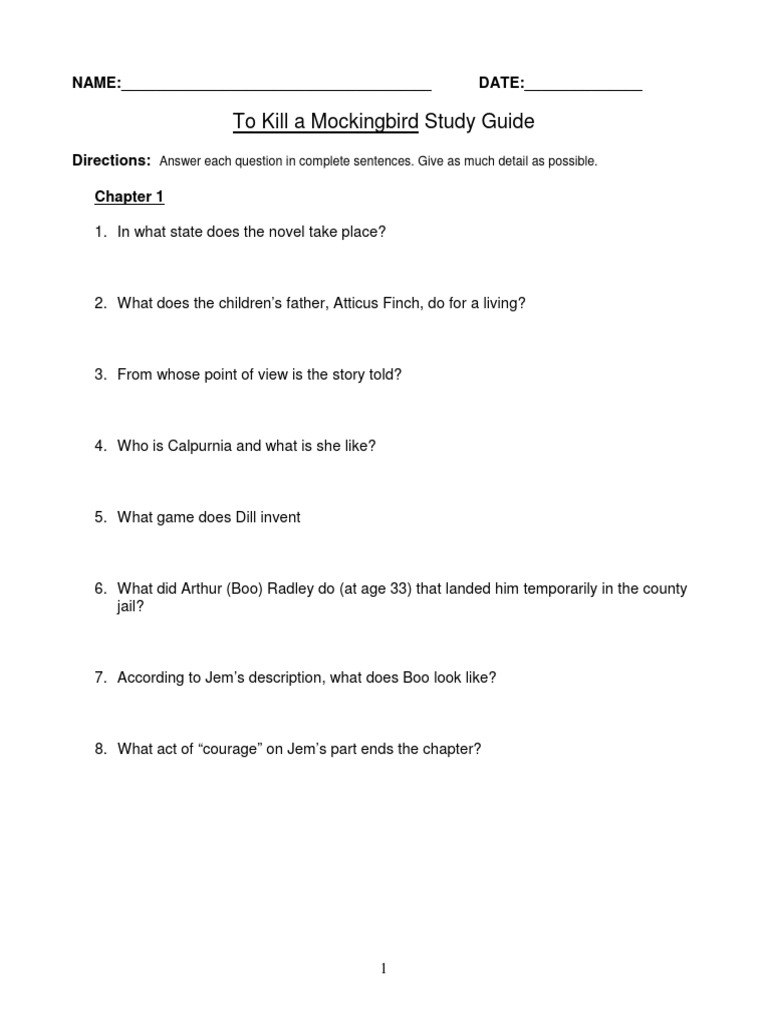 Setting of To Kill a Mockingbird | PDF | To Kill A Mockingbird