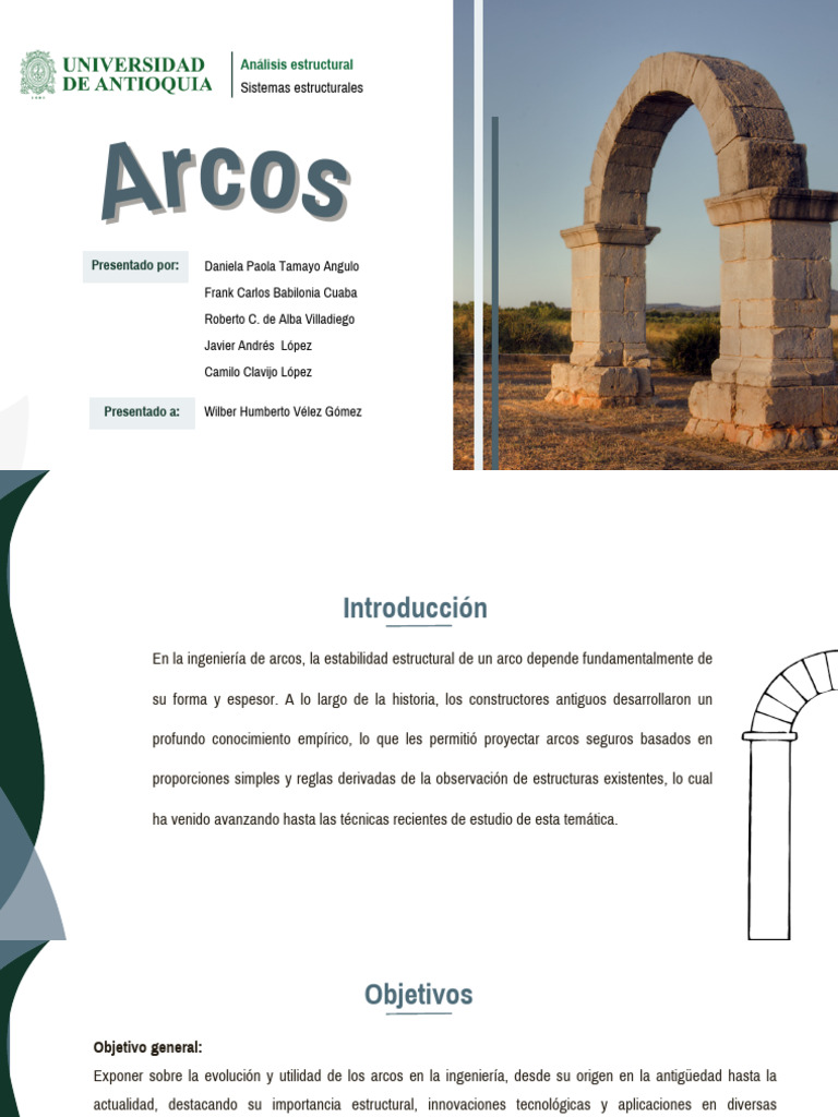 Evolución y Diseño de Arcos Estructurales | PDF | Puente | Diseño ...