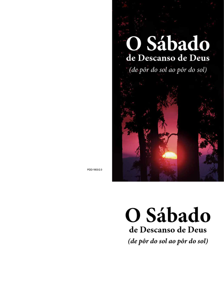 O Significado do Sábado na Bíblia | PDF | Shabat | Livro do Êxodo